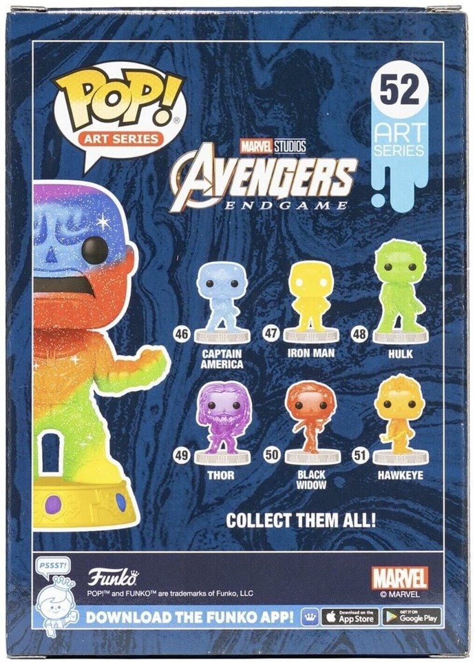 Thanos Infinity Saga Art Series Special Edition Funko Pop! #52 Hard ...