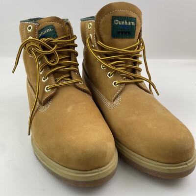Dunham Tuff Lite Waterproof Classic Men's Beige Tan Work Boots 7767 ...