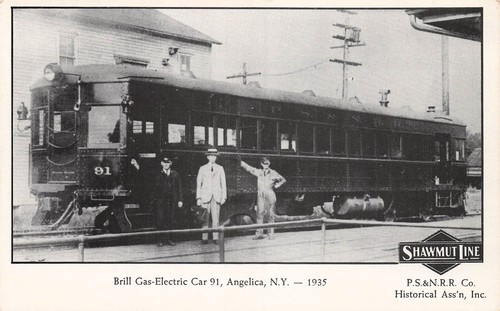 Angelica NY New York Shawmut Line Train Railroad Trolley Depot Vtg ...