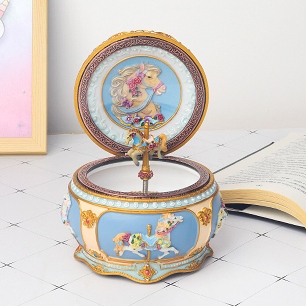 Luminous Carousel Box with Colorful Merry-go-Round Wind- Box F2F9 | eBay