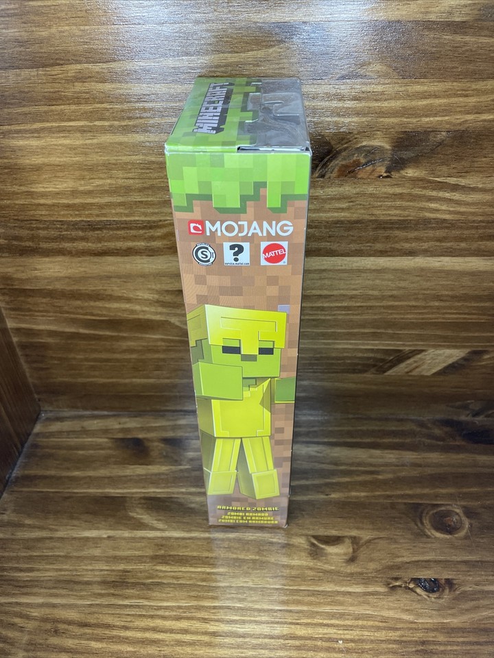 MINECRAFT Armored Zombie w/ Minecraft Game Authentic Articulation New ...