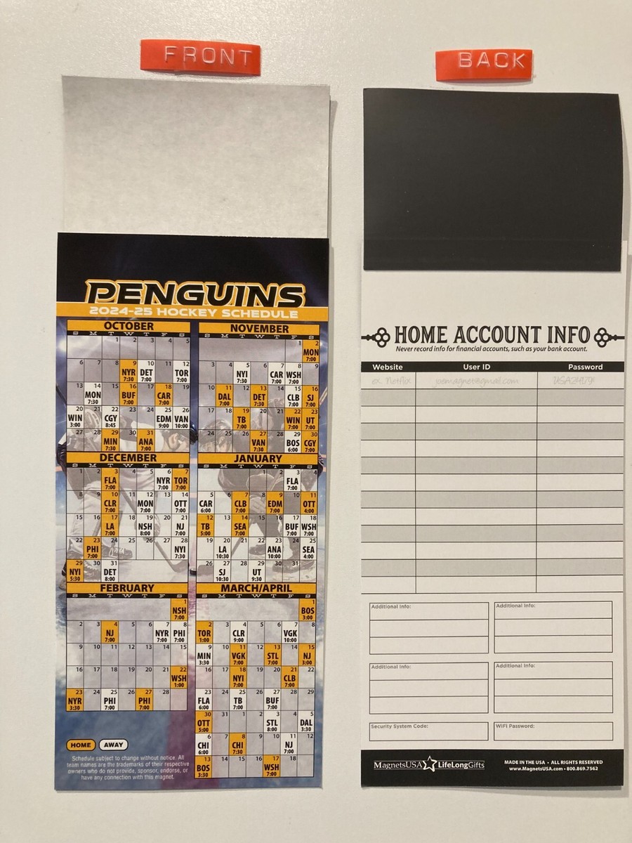 Pittsburgh Penguins Hockey Schedule 5 Bobblehead Nights Part Of