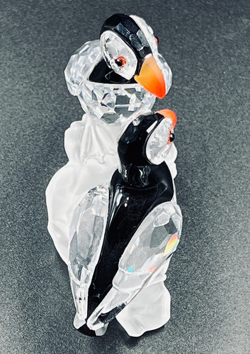 SWAROVSKI SILVER CRYSTAL PUFFIN BIRDS 7621 000 008- MIB COA | eBay