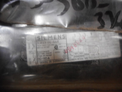 SIEMENS FURNAS -- OVERLOAD RELAY 90-110AMP -- 3UA43 00-8AR | eBay
