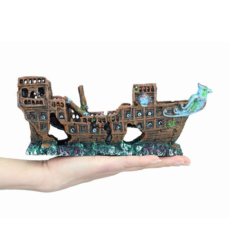 Aquarium Creative Shipwreck Decoration Aquarium Decoration Fish Tank ...