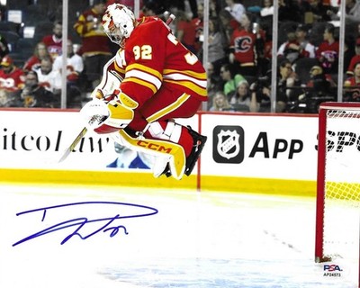 Dustin Wolf Calgary Flames NHL Goalie Signed Auto 8x10 Photo PSA DNA (A ...