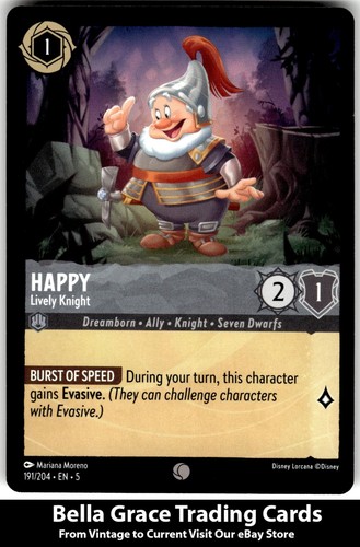 Happy #191/204 Shimmering Skies Common Disney Lorcana | eBay