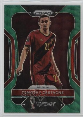 2022 Panini Prizm World Cup Qatar Green Wave Prizm Timothy Castagne #23 ...