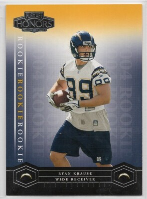 2004 Playoff Honors Ryan Krause RC #130 Chargers SN# /750 | eBay