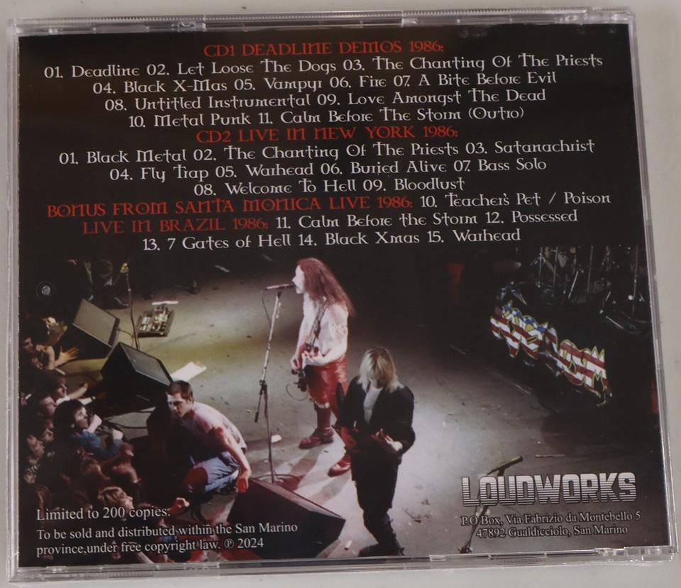 Venom Deadline Demos 1986 New 2 CD Black Metal | eBay