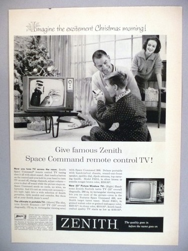 Zenith Television PRINT AD - 1960 | eBay