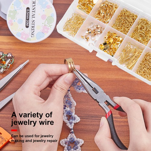 Jewelry Making Tool Kit Crafts LoBETer Clasp Wax String Repair Set(Gold ...
