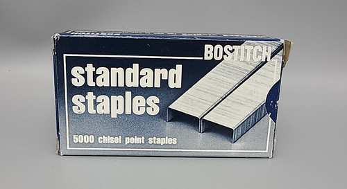 Bostitch Vintage Standard Staples SBS19 1/4" Chisel Point, Box of 5,000 ...