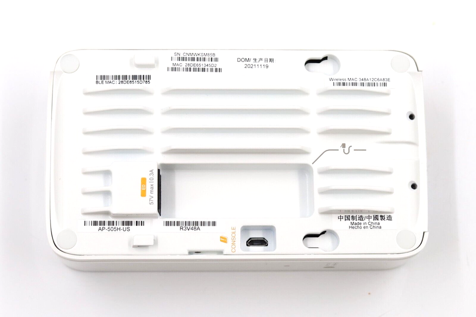 Aruba APINH505 Hospitality Unified Access Point P/N: AP-505H-US (Open ...
