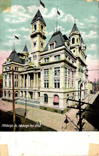 Postcard Pittsburg post office, Pittsburgh Pennsylvania | eBay