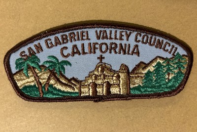 SAN GABRIEL VALLEY COUNCIL CALIFORNIA Boy Scout Council Shoulder Patch ...