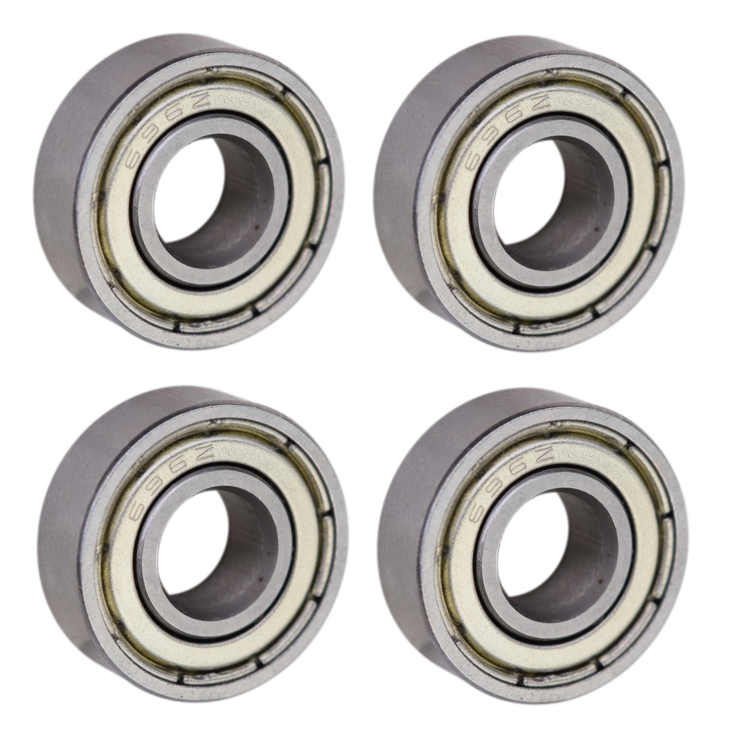 (4 Each) 696-ZZ, 696-2Z, MR696-ZZ Shielded Radial Ball Bearing 6X15X5 ...