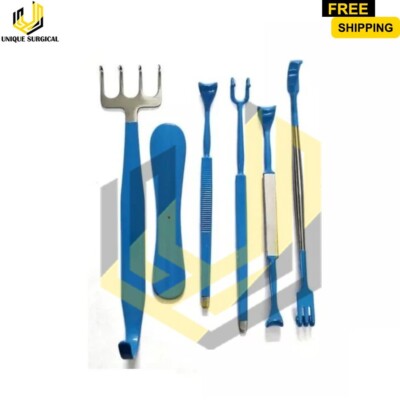 Surgical Insulated Retractor Set of 6 Pcs Insulated, Plastic Surgery ...