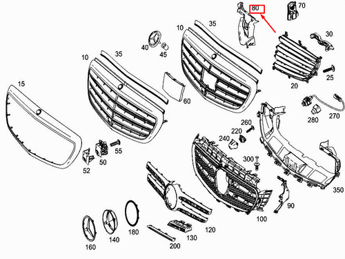 NEW MERCEDES-BENZ E W213 FRONT RIGHT AIR DUCT SEGMENT A2135051230 ...