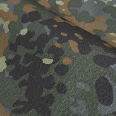 1.5M Width Flecktarn Camo Fabric Army Camouflage Cloth Cotton DIY ...