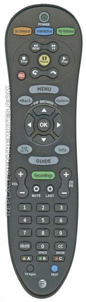 AT&T Remote Control for Cisco Isb7500 Motorola/arris Vip1200 for sale ...