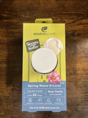 Enviroscent Plug Hub & Refill Kit Spring Water & Lotus 6ct | eBay