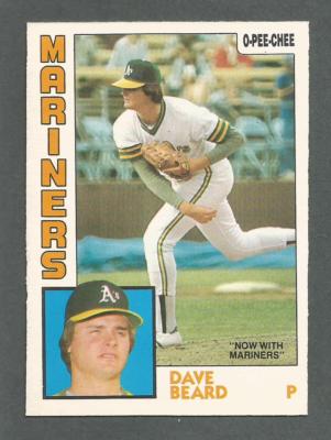 1984 OPC O-Pee-Chee Baseball Dave Beard #149 Seattle Mariners | eBay