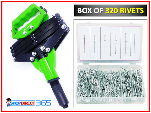 Heavy Duty Accordion Lazy Tong Tongue Hand Riveter Rivet Riveting Gun ...