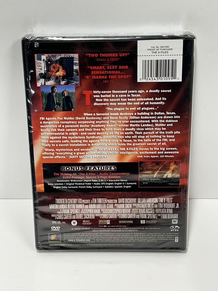 NEW - The X-Files: Fight the Future DVD Enhanced Widescreen Sealed 2001 Sealed | eBay