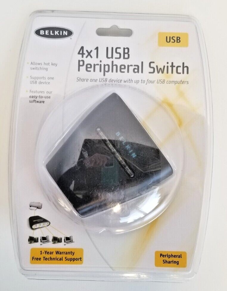 Belkin 4x1 USB Peripheral (F1U401) 4-Ports External USB peripheral ...