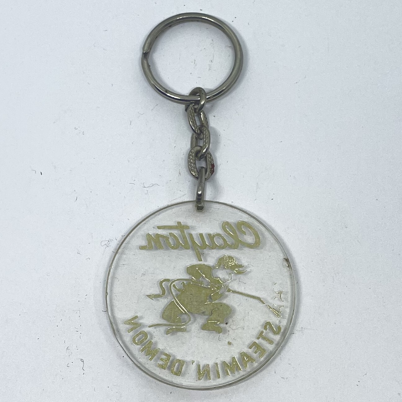 CLAYTON KEYCHAIN STEAMIN' DEMON Keychain OLD PLASTIC ERA | eBay