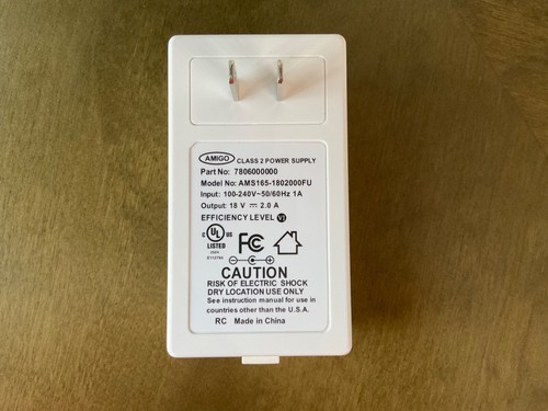 Used Powerview Blinds Hunter Douglas 18V DC Plug-In Transformer | eBay