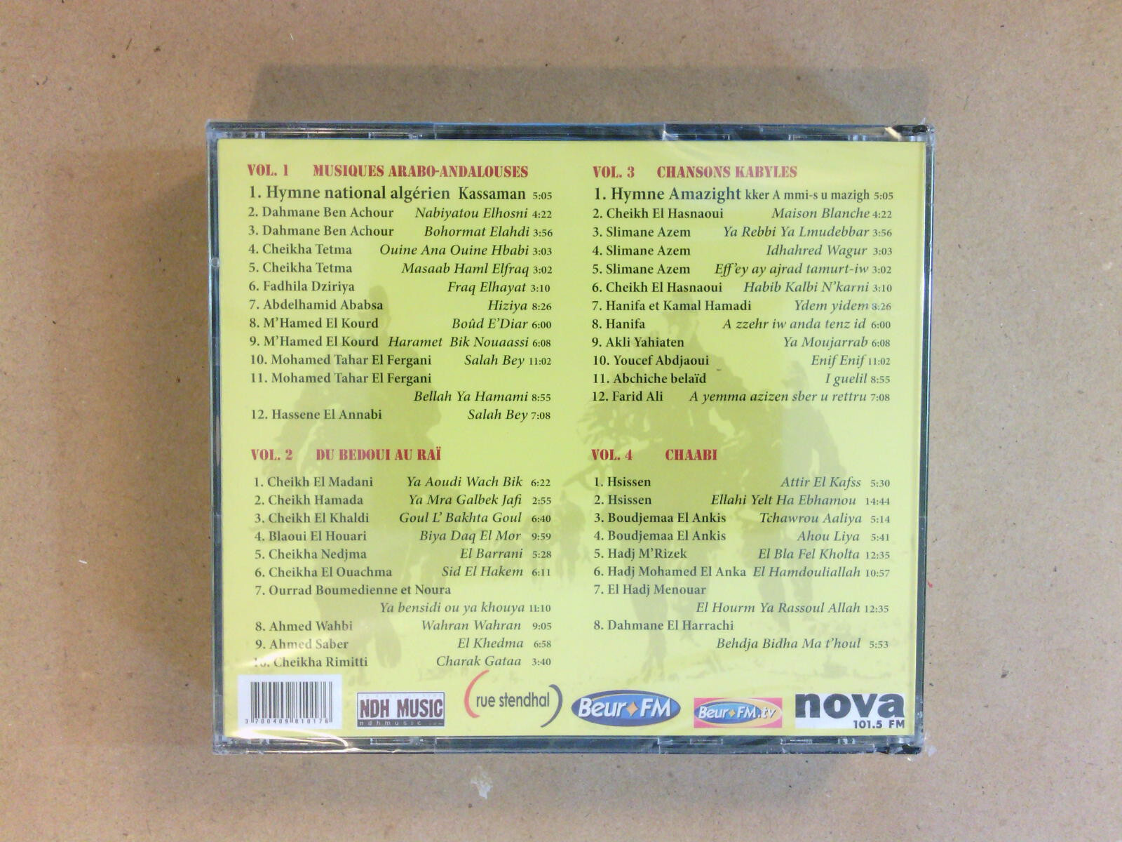 Rare Set 4 CD/Algeria Music Unmanageable 1930-1962 / New Blister ...