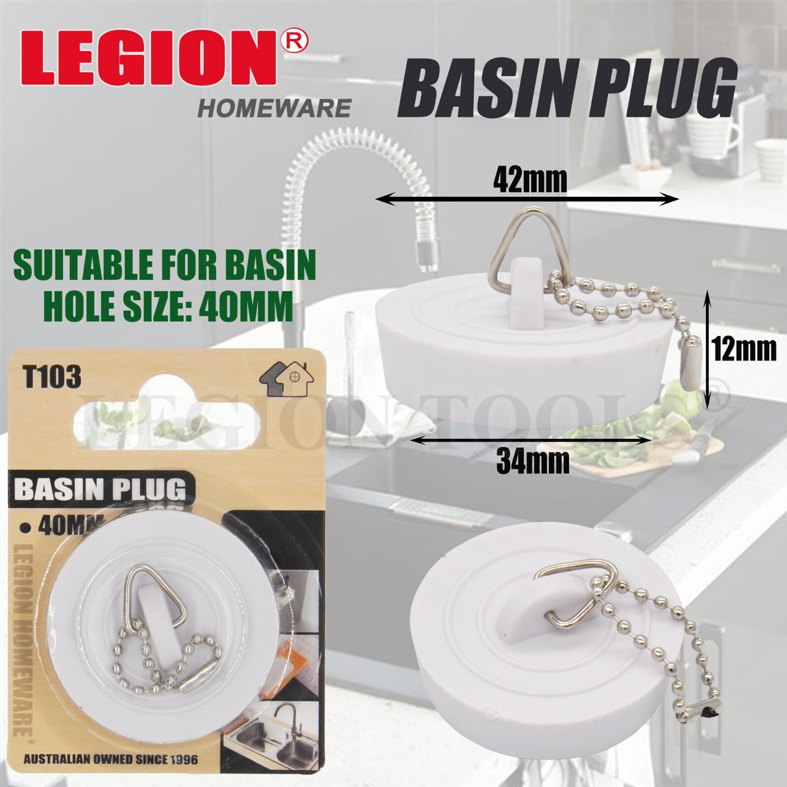 Multi Fit Plug 40mm Bath Sink Basin Easy Squeeze & Lift for sale online ...