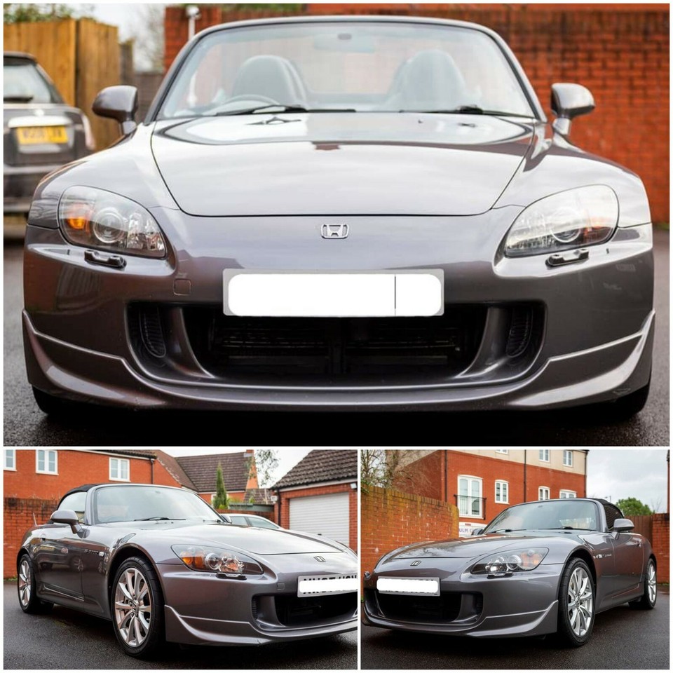 HONDA S2000 AP2 OEM TYPE FRONT LIP SPLITTER 04-09 | PU PLASTIC | BLACK ...