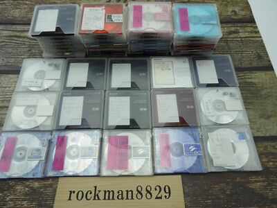 Lot of 50 MD disks Mini Discs in Case Has been recorded 74/80 min from ...