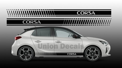 Stickers for Vauxhall Opel Corsa side stripes Decals Vinyl Graphics ...