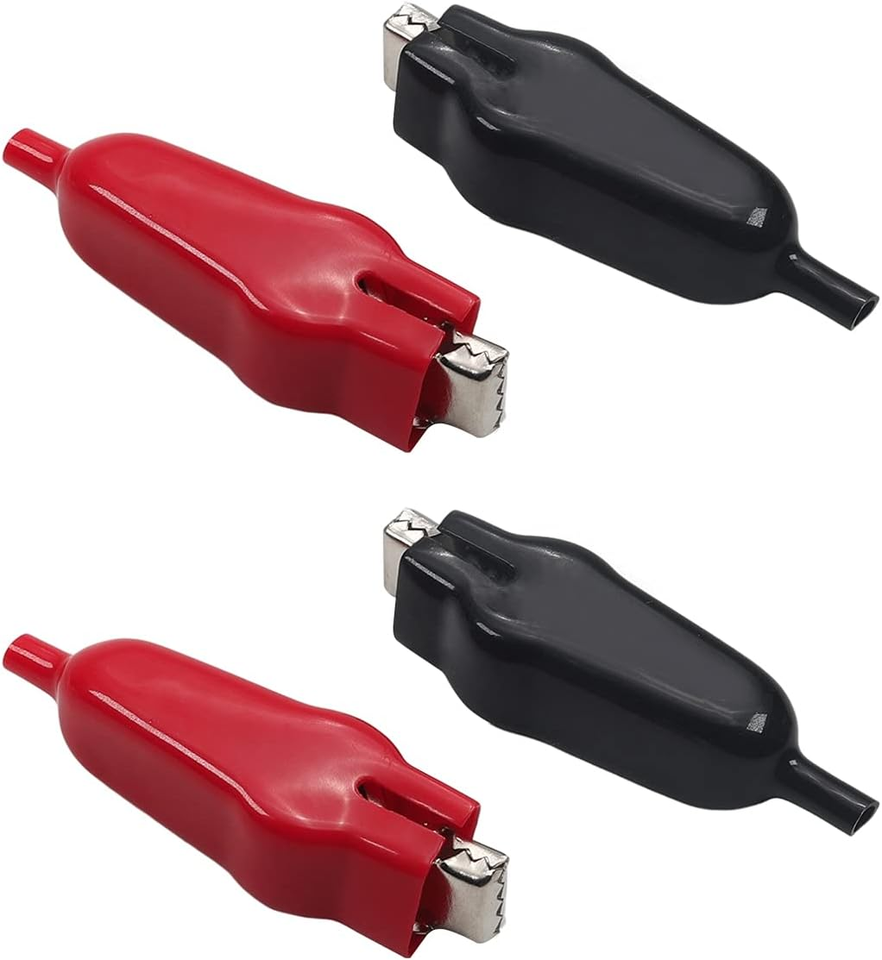 4Pcs Insulated Alligator Clips 20A Electric Test Clamp Alligator ...
