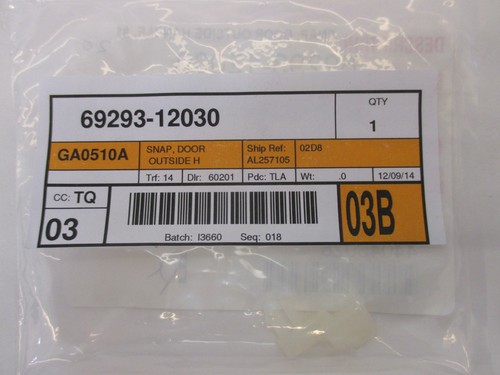 TOYOTA OEM FACTORY PASSENGER SIDE EXTERIOR DOOR HANDLE ROD CLIP 69293 ...