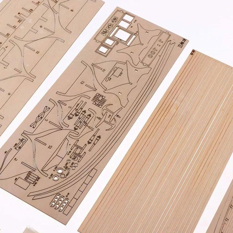 Sailboat diy Wooden Assembly Model Ship Model Assembling Building Kits ...
