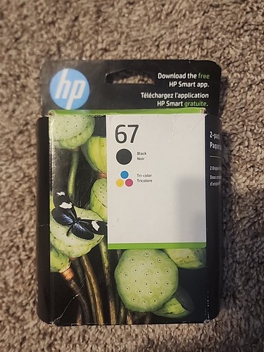 New HP 67 - 2 Pack - Black And Tri Color Printer Ink - Exp 2026 | eBay