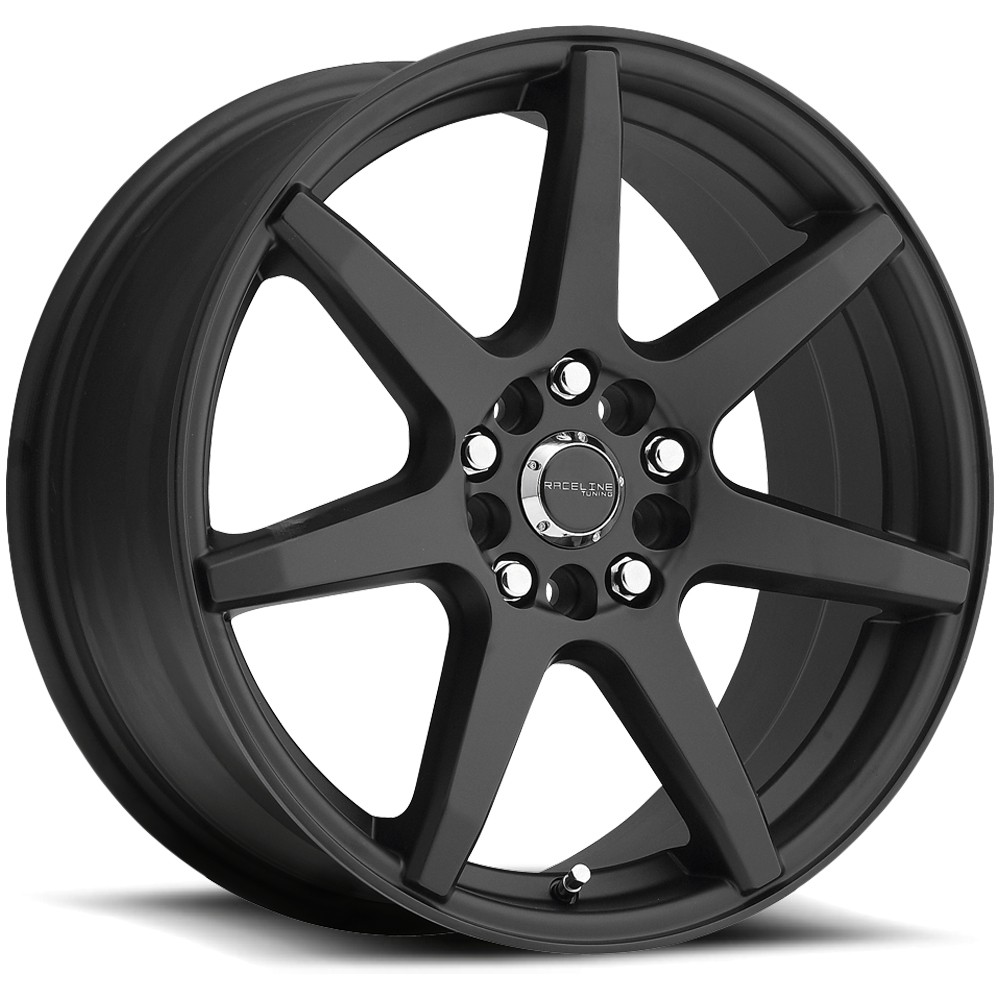 (4) Raceline 131B Evo 16x7 5x108/5x4.5" +40mm Satin Black Wheels Rims ...