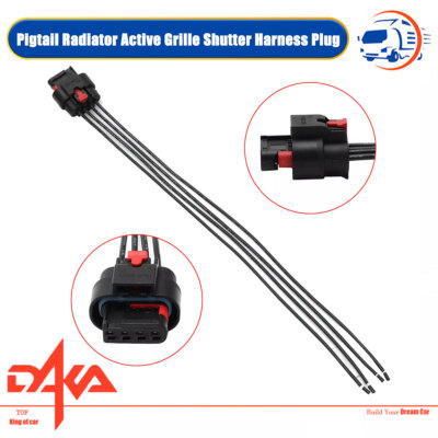 Fits Dart Active Grille Shutter Connector Pigtail Harness 68225125AA ...