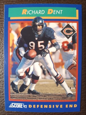 RICHARD DENT CHICAGO BEARS 1992 SCORE FOOTBALL CARD #6 | eBay