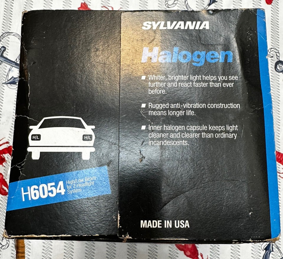 Sylvania Halogen Head Light Lamp H6054 - High/Low Beam For 2 Headlight ...