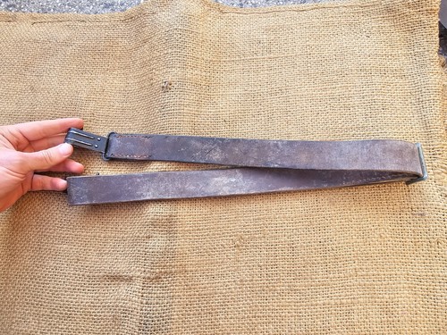 Rare WWII Machine Gun Leather Strap Rifle Leather Sling Belt | eBay