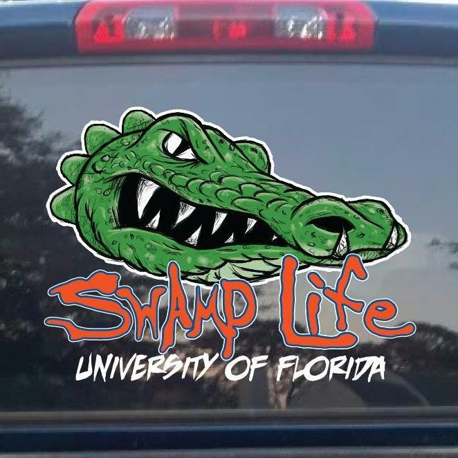 Swamp Life Gator Decal UF University of Florida Gators Mascot car ...
