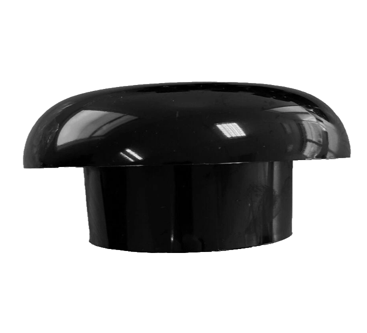 110mm 4" Solvent Weld Soil Vent Pipe Mushroom Vent Cowl - Black UPVC ...