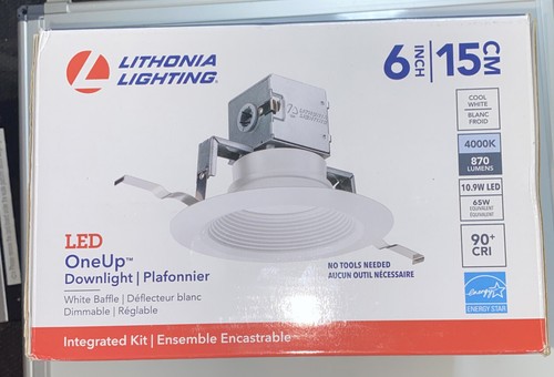Lithonia Lighting OneUp 6 in. Canless 4000k Dimmable LED Recessed Light ...