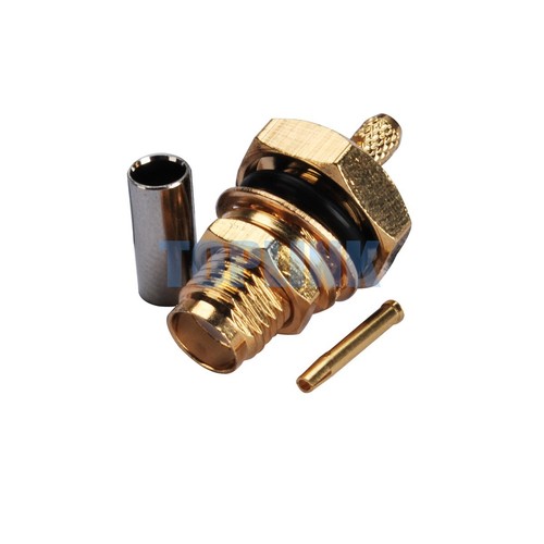 10x SMA Female Jack Pin Bulkhead Connector For RG174 RG316 LMR100 Cable ...